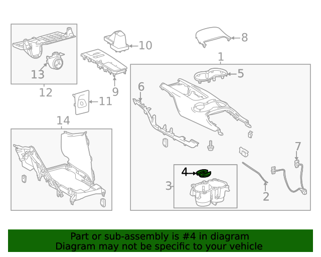 2021-2023 Toyota Venza Console Cup Holder 58856-48030 | Toyota Parts Center