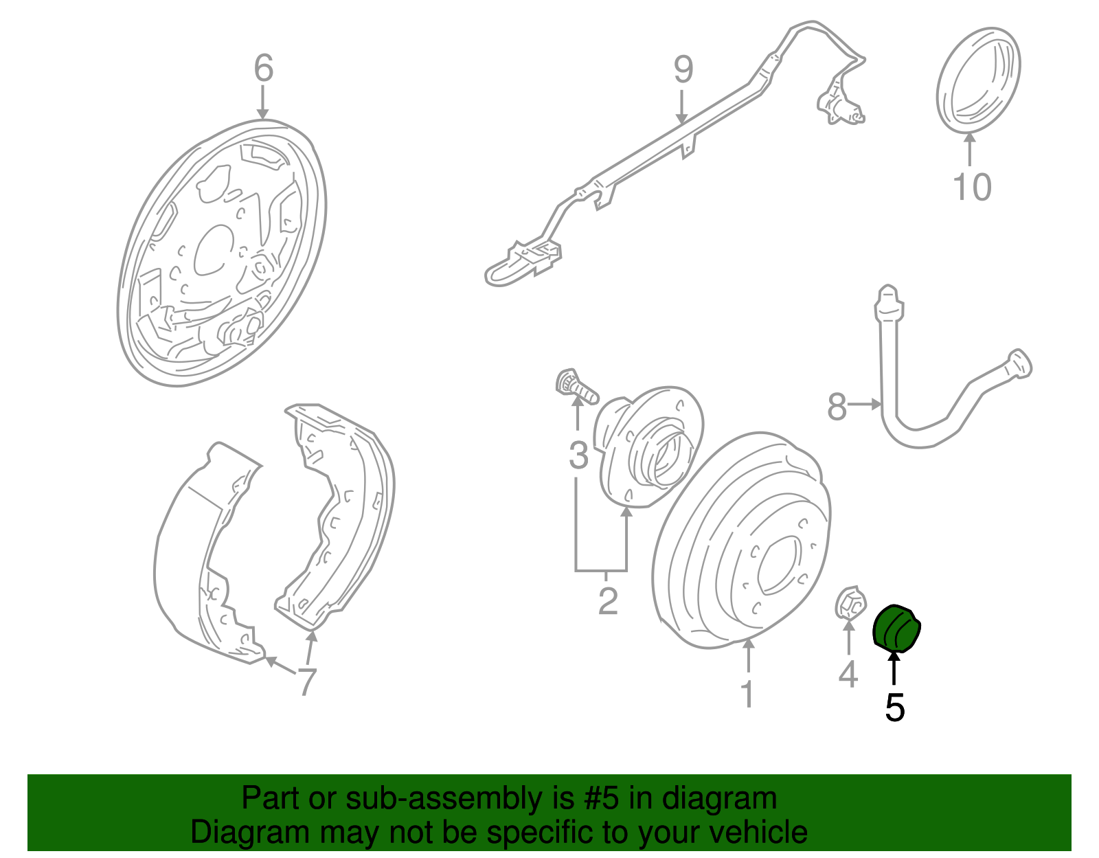 1997-2006 Nissan Dust Cap 43234-0L76C | OEM Parts Online