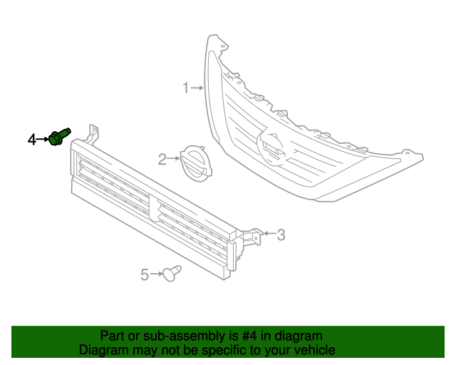 2016-2021 Nissan Altima Bumper Bracket Bolt 08146-6252H | Nissan Parts Plus
