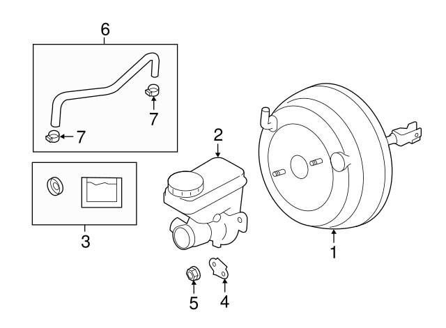 2012-2016 Subaru Brake Booster 26402FJ010 | OEM Parts Online