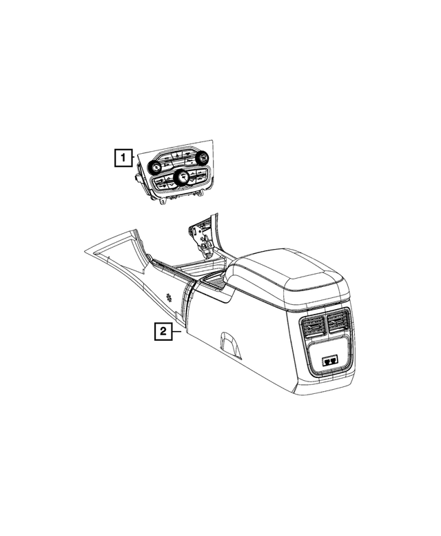 2017-2021 Dodge Charger Vehicle Feature Controls Center Stack ...