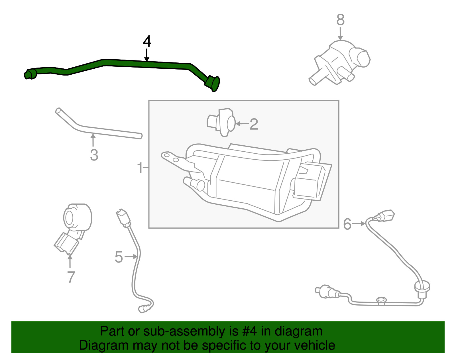 77404-02081 - 2014-2019 Toyota Corolla - Vent Hose | Toyota Parts Delivered