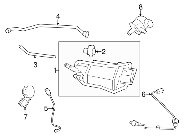 2014-2019 Toyota Corolla Oxygen Sensor 89465-02390 | OEM Parts Online