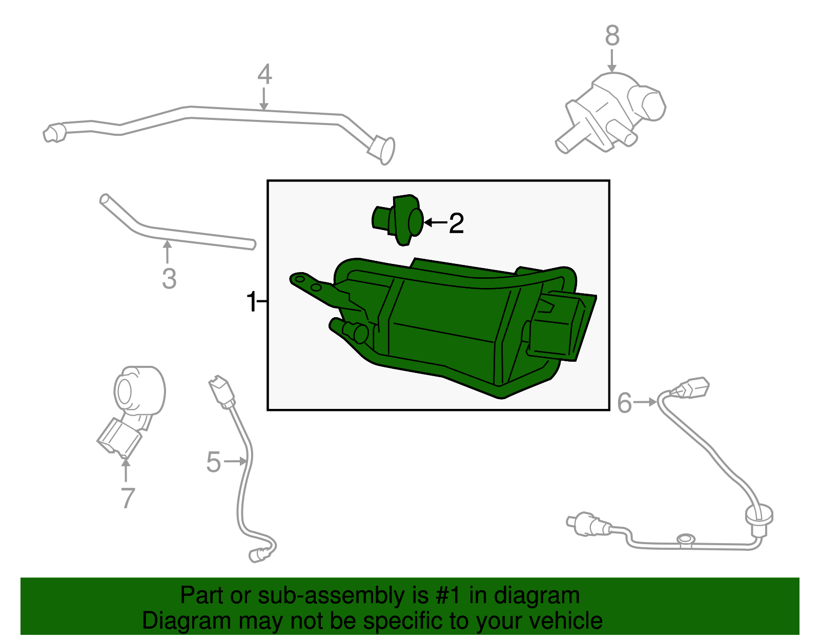 2014-2019 Toyota Corolla Vapor Canister 77740-02220 | OEM Parts Online