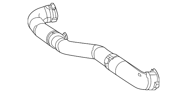 2014-2015 Jeep Grand Cherokee Hose, Charge Air Cooler 52014481AG ...