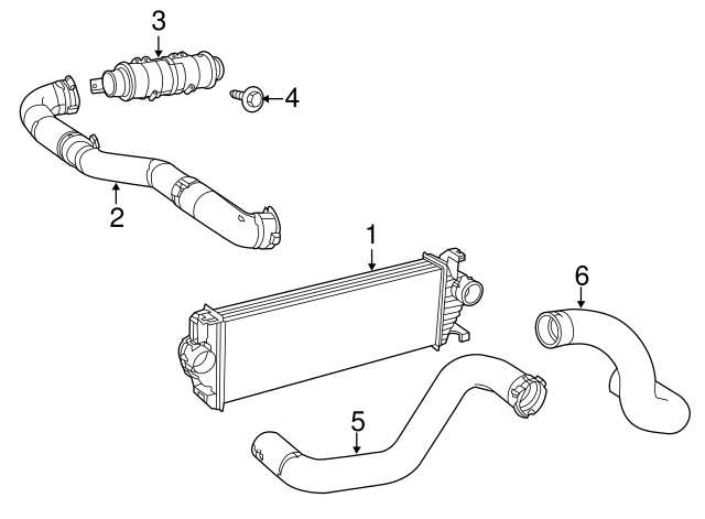 2014-2019 Jeep Grand Cherokee Inter-Cooler Hose 55038006AE | TascaParts.com