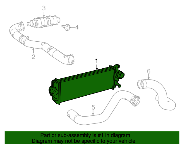2014-2019 Jeep Grand Cherokee Inter-Cooler 55038004AE | TascaParts.com