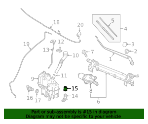 2016-2019 Mazda Washer Fluid Level Sensor Seal DA6S-67-491 | TascaParts.com