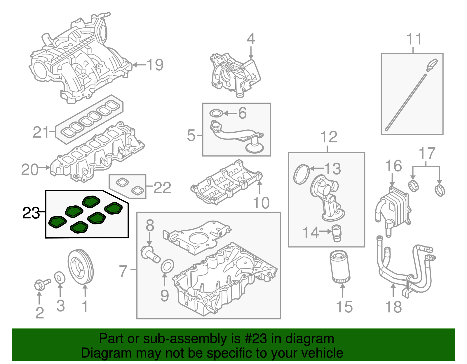 2007-2025 Ford OEM NEW Ford 11-18 Explorer Mustang F150 Taurus Intake ...