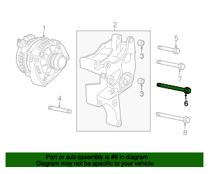 2014-2022 GM Alternator Bolt 11611384 | GMPartsDirect.com