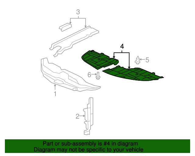 51442-33090 - Under Cover - 2007-2009 Lexus ES350 | My L Parts
