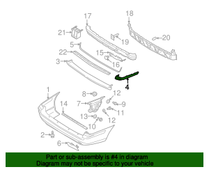 9484233 - Bumper Trim 2001-2004 Volvo | AutoNationParts.com
