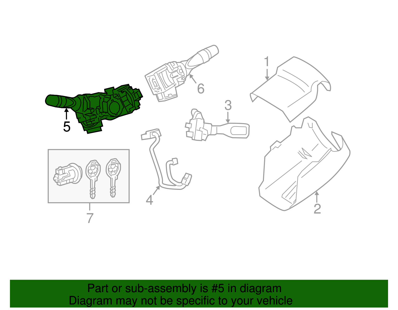 84140-06540 - High-Quality Combination Switch for 2012-2014 Toyota ...