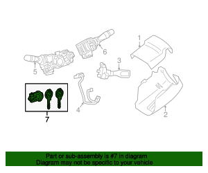 2012-2014 Toyota Camry Ignition Lock Cylinder 69057-06310 | OEM Parts ...