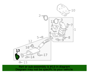 2020-2025 GM Front Muffler Gasket 42598654 GM | GMPartsDirect.com