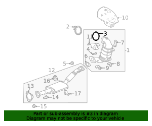 2020-2023 GM Catalytic Converter Seal 12683614 GM | GMPartsDirect.com