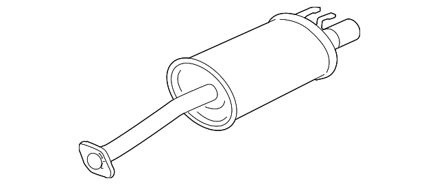 18307-TR6-A21 - Muffler Ex - 2014 2015 Honda Civic | Honda Car Parts Direct