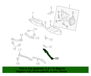 230-350-04-29 - Strut Rod 2003-2012 Mercedes-Benz | Mercedes-Benz USA Parts