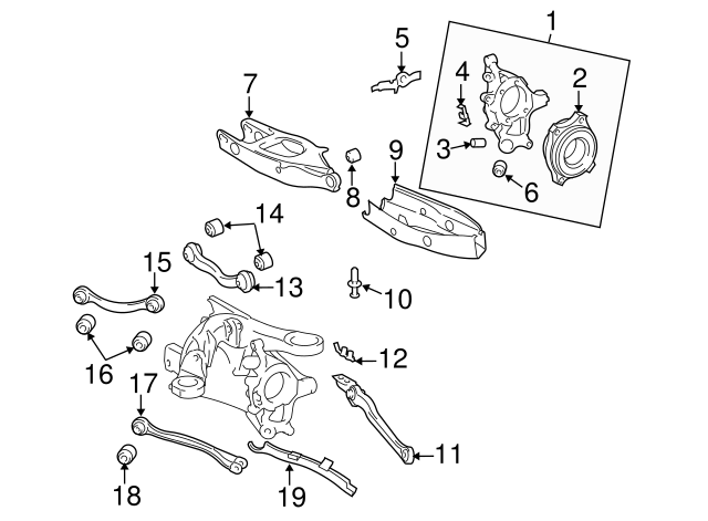Lower Control Arm - 2003-2011 Mercedes-Benz (211-350-03-06) | MB Parts ...