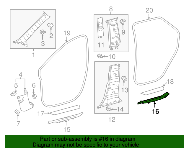67930-0E040-C0 - Door Sill Plate 2020-2022 Lexus | AutoNationParts.com