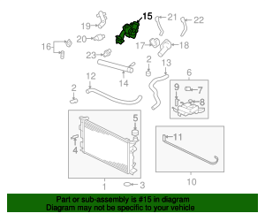 25620-3E200 - Thermostat Housing 2006-2010 Kia | Kia.Parts Store