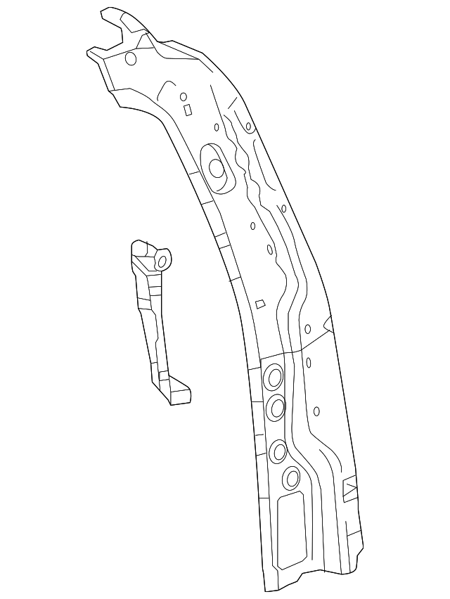 2014-2019 GM Passenger Side Inner Lock Pillar Panel with Extension ...