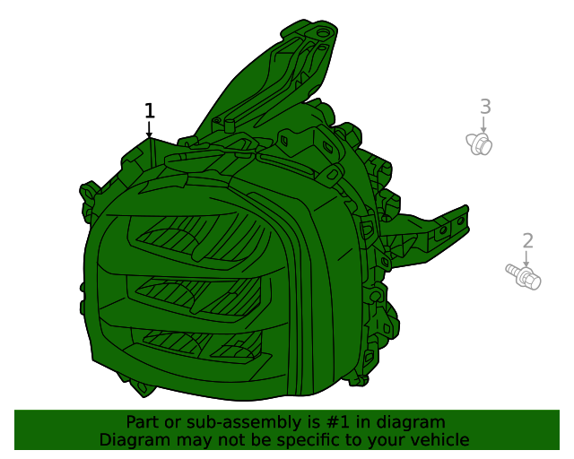 2022-2023 Mitsubishi Outlander Headlamp Assembly 8301D812 | QuirkParts
