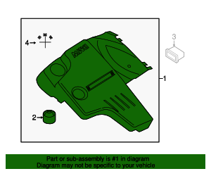 11147810802 - 2014-2018 BMW Engine Cover (11-14-7-810-802) | BMW of ...