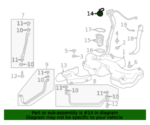 2023-2024 Audi Fuel Cap 5WA-201-550-BD | European OEM Parts Direct