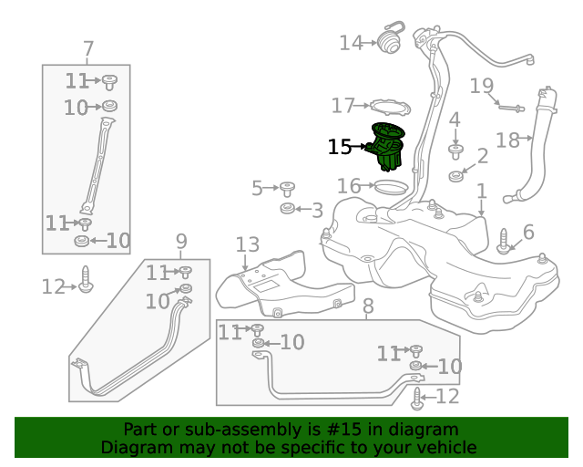 2017-2020 Audi Fuel Pump Assembly 8W0-919-087-K | Audi OEM Parts