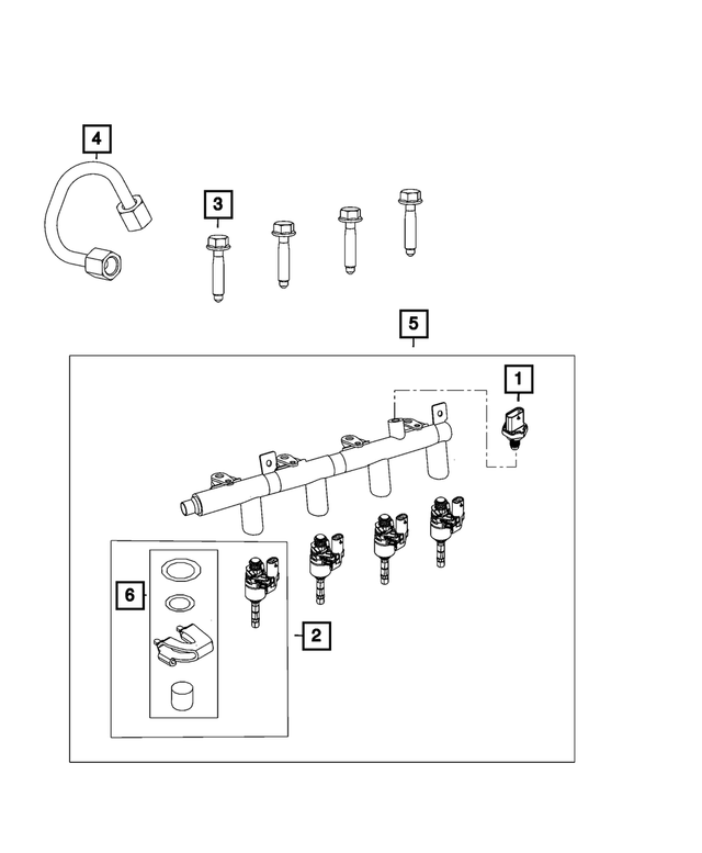 2019-2024 Mopar Fuel Rail 68460629AA | My Mopar Parts