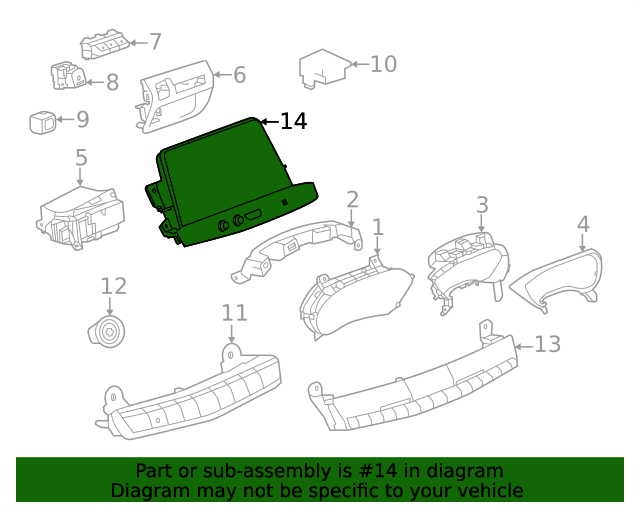 2020 Cadillac Control Assembly 84890589 | GMPartsDirect.com