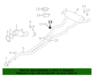 18208570671 - 2016-2023 BMW Converter & Pipe Insulator (18-20-8-570-671 ...