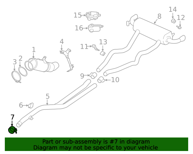 2016-2023 BMW Muffler & Pipe Clamp 18-30-8-635-798 | AutoNationParts.com