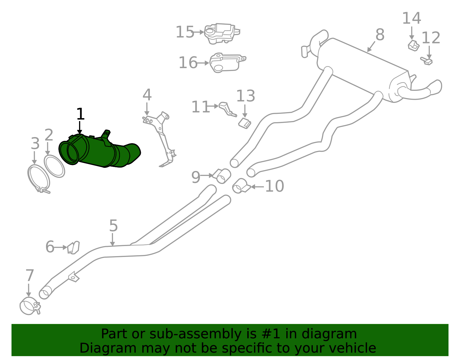 Genuine BMW 18-32-8-682-746 | Catalytic Converter | FREE Shipping on ...