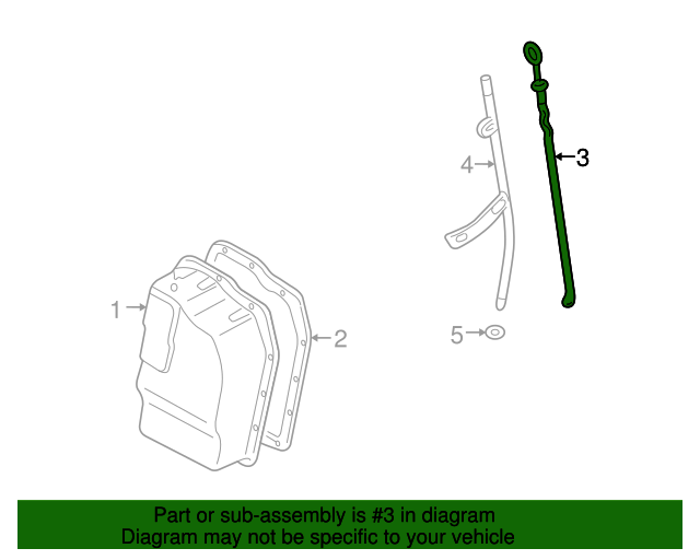 ZZC0-19-880 - Automatic Transmission Dipstick - 2008-2011 Mazda Tribute ...