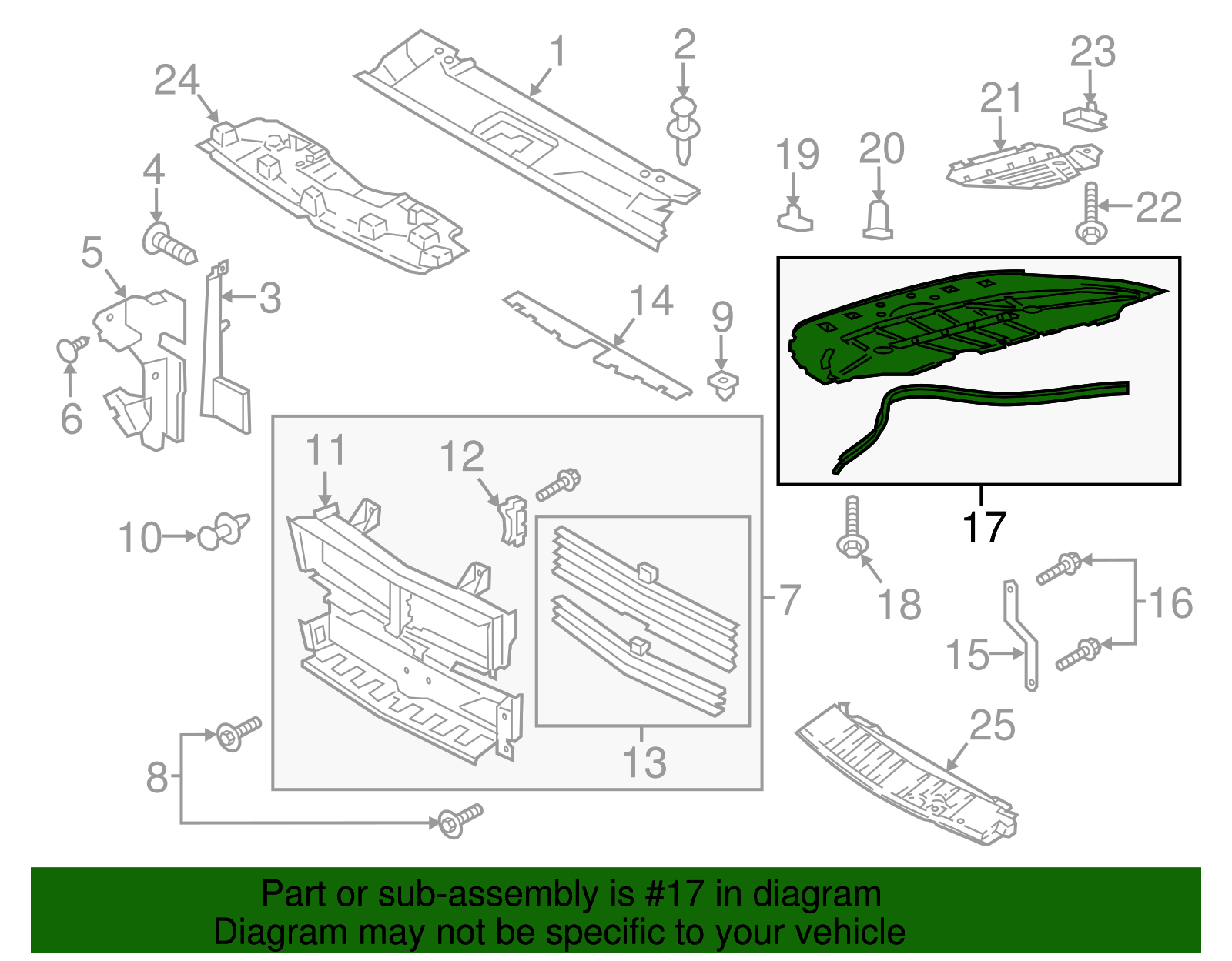 JR3Z-17626-B - 2018-2023 Ford Mustang - Under Cover | Ford OEM Parts Outlet