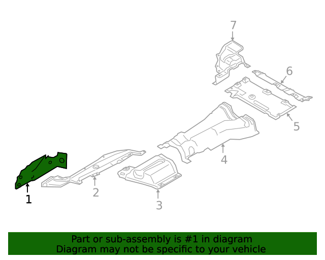 2018-2024 BMW Heat insulation engine mount 51-48-7-394-797 ...