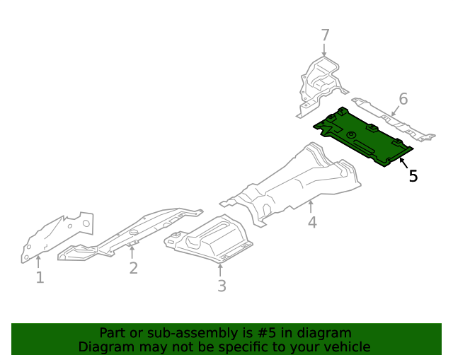 51487394800 - 2018-2024 BMW Heat Shield (51-48-7-394-800) | BMW of ...