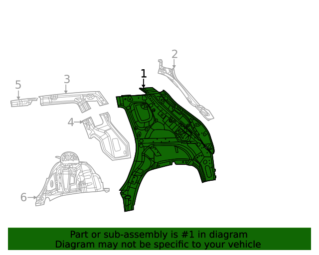 2018-2022 Jeep Compass Inner Panel Assembly - Passenger Side (RH ...