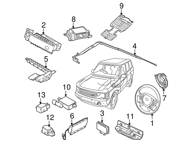 Genuine OEM Control Module Part# YWJ000180 Fits 2003-2009 Land Rover ...