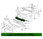 2015-2020 Chevrolet Colorado Front Lower Bumper Fascia Energy Absorber ...