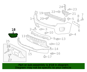 2015-2020 Chevrolet Colorado Front Driver Side Fog Lamp Opening Cover ...