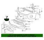 22925745 - OEM GM Fog Lamp Bezel | GMPartsCenter.net | GM Parts Center