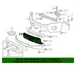 2015-2020 Chevrolet Colorado Front Bumper Fascia Skid Plate 22891697 GM ...