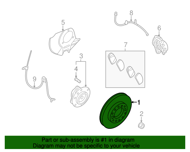 51712-4D500 - Rotor 2006-2014 Kia Sedona | Kia.Parts Store