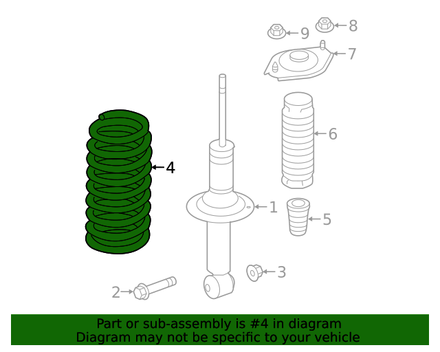 2019-2023 Subaru Ascent Coil Spring 20380XC00A | Subaru Parts Store