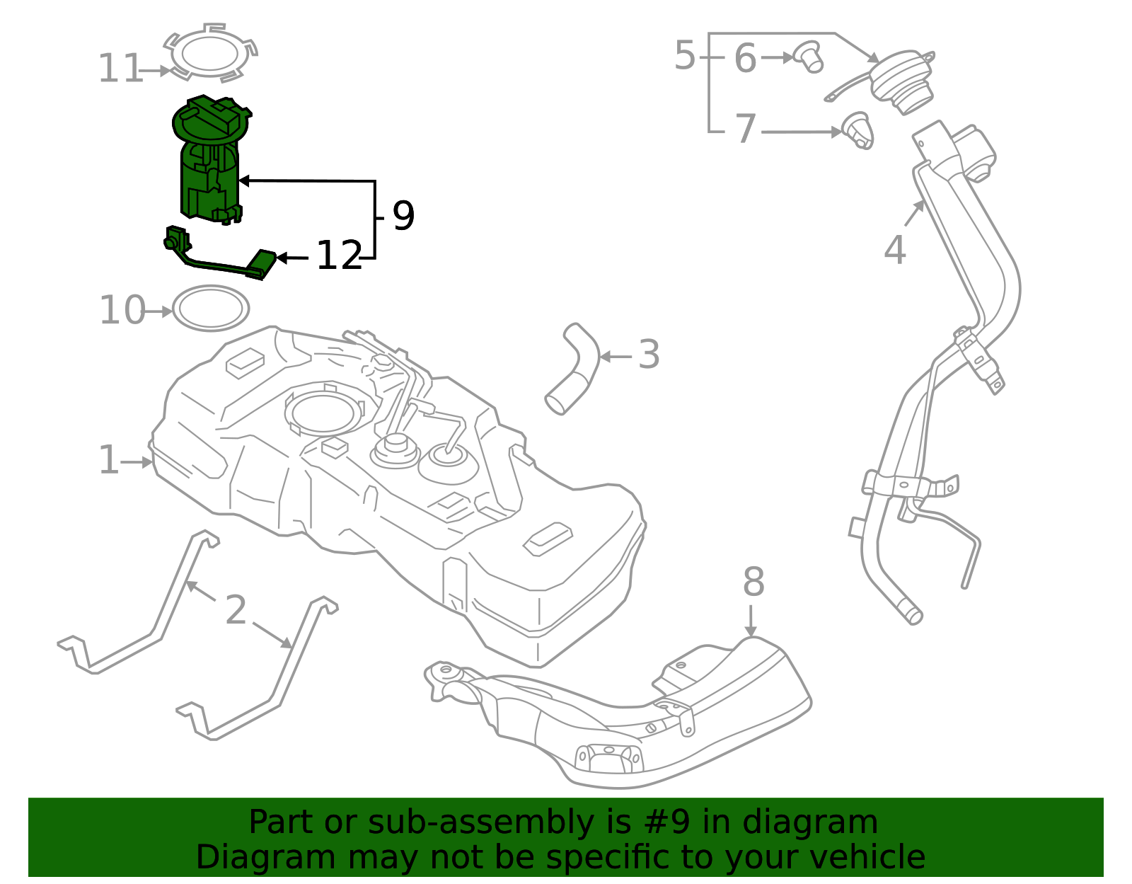 2020-2025 Nissan Sentra Fuel Pump 17040-6LB0B | My Nissan Part