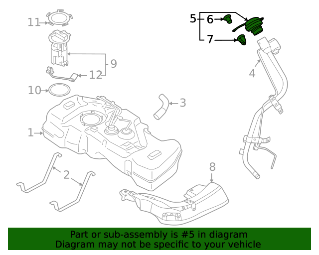 17251-6LB0A - Fuel Cap 2020-2024 Nissan Sentra | Nissan Parts & Accessories Online