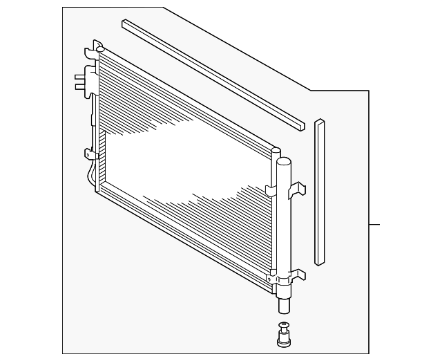 Genuine Condenser Assembly for 2020-2021 Hyundai Venue | Part# 97606 ...